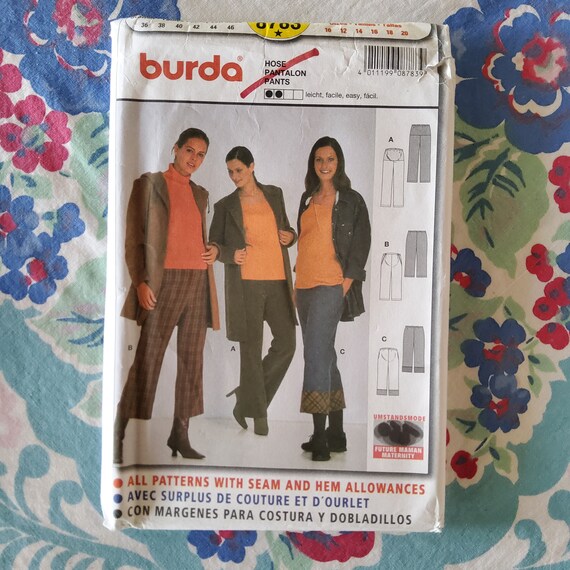 Burda 8783 Complete Uncut Factory Folds Contemporary Sewing - Etsy