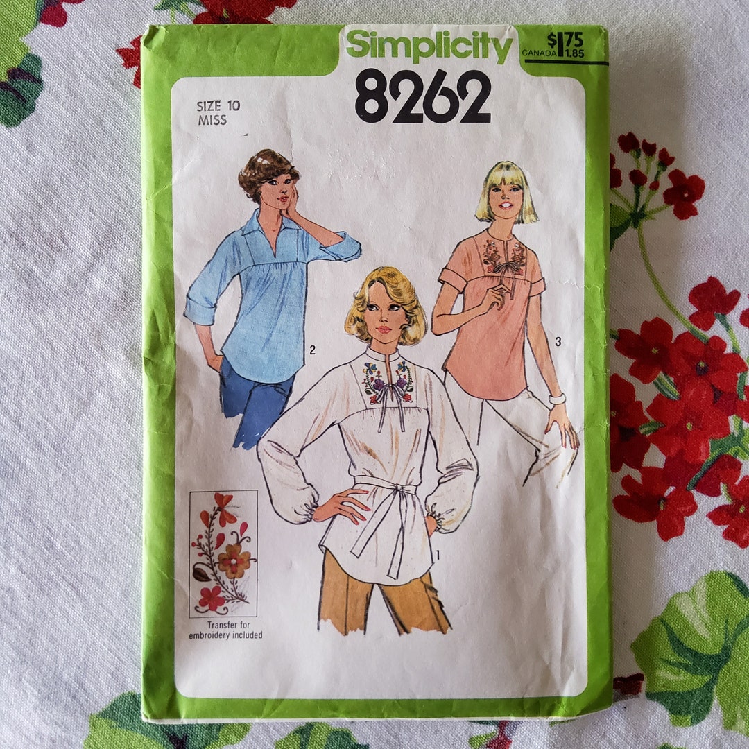 Simplicity 8262 Complete Uncut Factory Folds Vintage 70s Sewing Pattern ...