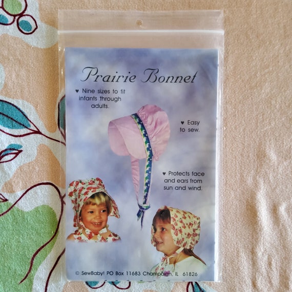 Sew Baby Prairie Bonnet Sewing Pattern Bonnet for Kids or | Etsy
