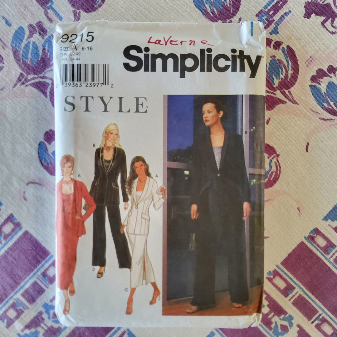 Simplicity (as STYLE) 9215 Complete Uncut Factory Folds Vintage Y2K ...