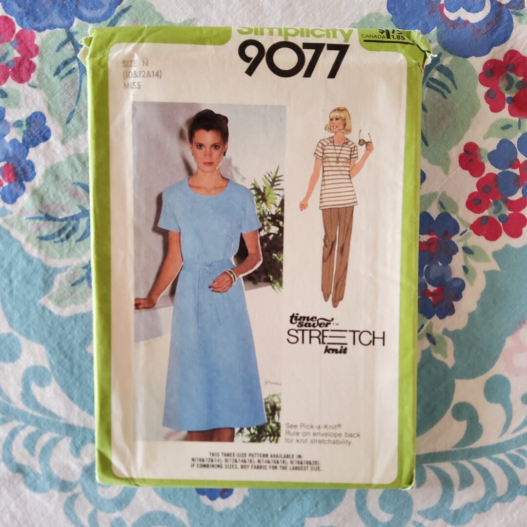 Simplicity 9077 Complete Uncut Factory Folds Vintage 70s Sewing Pattern ...