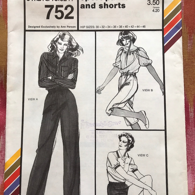 1980s Pants Pattern - Etsy
