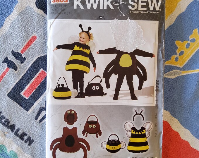 Kwik Sew 3803 Complete Uncut Factory Folds Unopened Bee and Spider ...