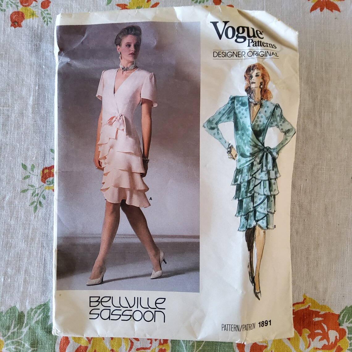 Vogue 1891 Complete Uncut Factory Folds Vintage 80s Sewing Pattern ...