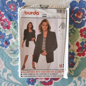 Burda 8684 Complete Uncut Factory Folds Contemporary Sewing Pattern ...