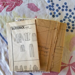 Butterick 6450 Complete Uncut Factory Folds Vintage 80s Sewing Pattern ...