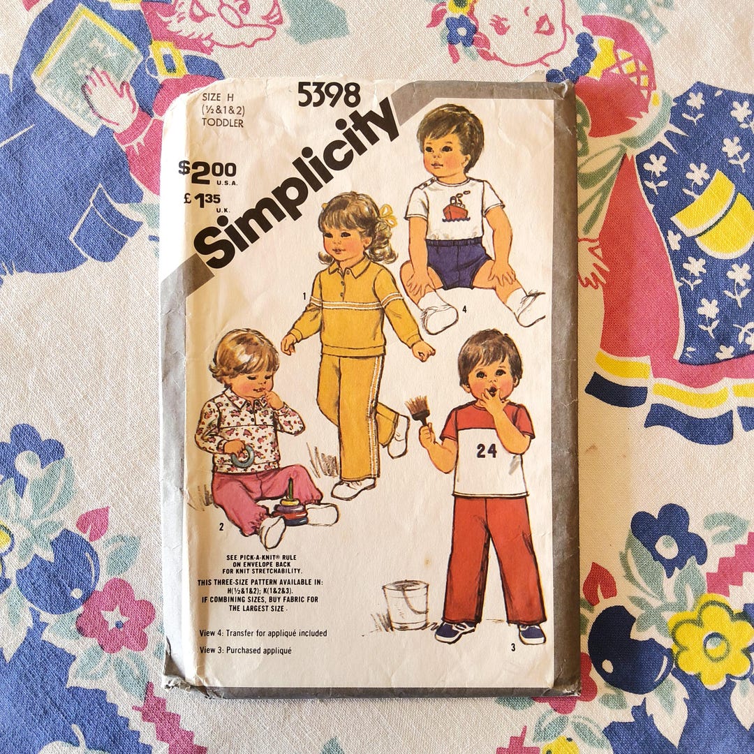 Simplicity 5398 Complete Uncut Factory Folds Vintage 1981 Sewing ...
