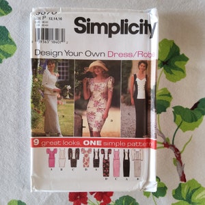 Simplicity 9870 Complete Uncut Factory Folds Vintage 90s Sewing Pattern ...