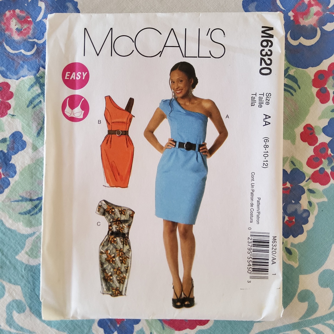 Mccalls 6320 Complete Uncut Factory Folds Sewing Pattern Sexy Curve ...