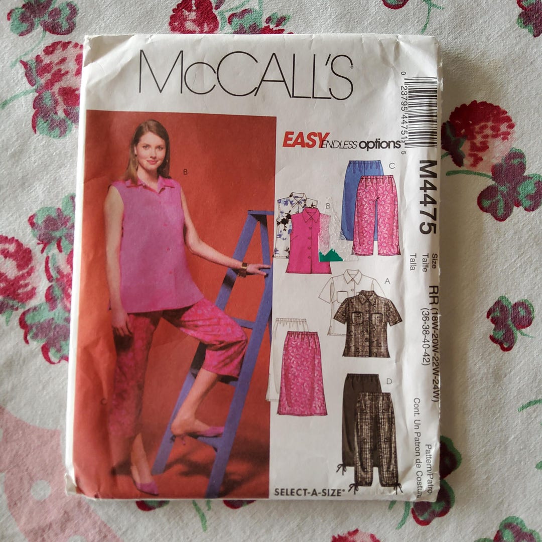 Mccalls 4475 Complete Uncut Factory Folds Vintage 2004 Sewing Pattern ...