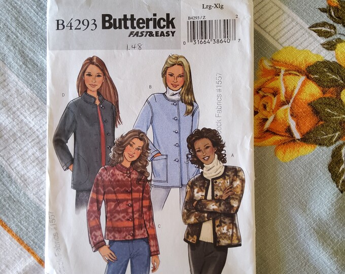 Butterick 4293 Complete Uncut Factory Folds Vintage Aughts Sewing ...