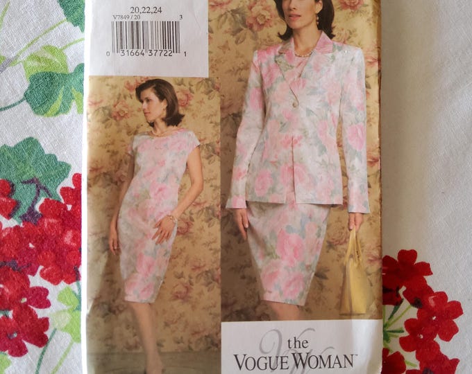 Vogue 7849 Complete Uncut Factory Folds Vintage 2004 Sewing Pattern the ...