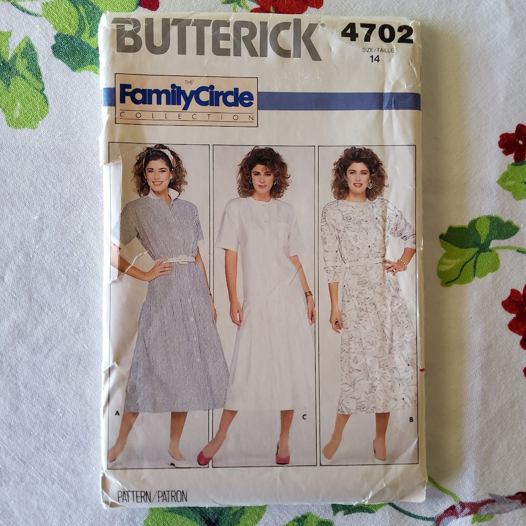 Butterick 4702 Complete Uncut Factory Folds Vintage 80s Sewing Pattern ...