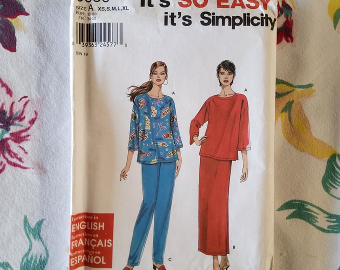 Simplicity 9536 Complete Uncut Factory Folds Millennial Sewing Pattern ...