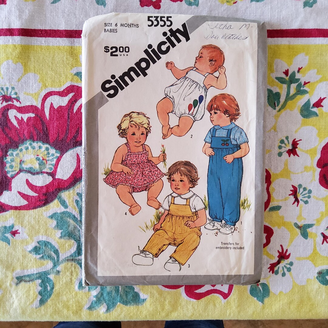 Simplicity 5355 Complete Uncut Factory Folds Vintage 1981 80s Sewing ...