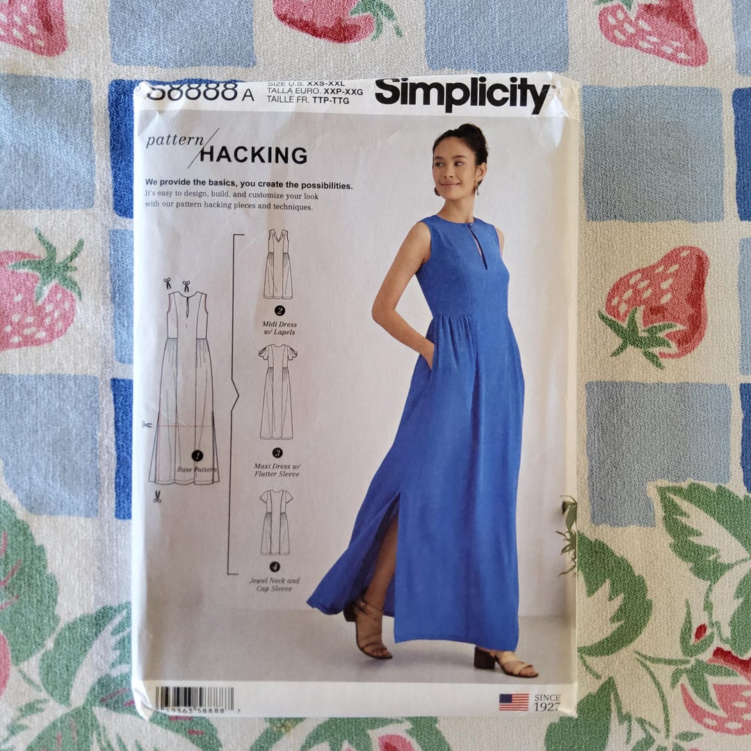 Simplicity 8888 Complete Uncut Factory Folds Sewing Pattern Hacking ...