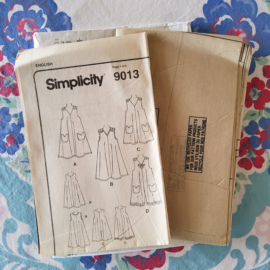 Simplicity 9013 Complete Uncut Factory Folds Vintage 90s - Etsy
