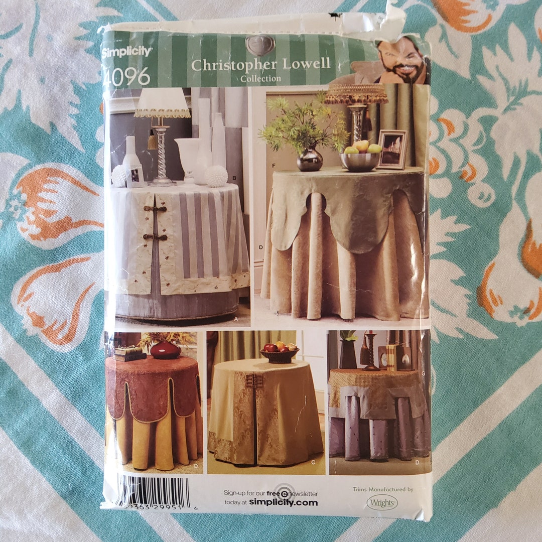 Simplicity 4096 Complete Uncut Factory Folds Sewing Pattern Christopher ...