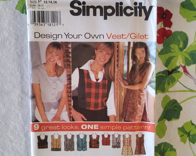 Simplicity 9616 Complete Uncut Factory Folds Vintage 90s Sewing Pattern ...