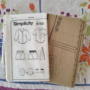Simplicity 8150 Complete Uncut Factory Folds Vintage 90s Sewing Pattern ...