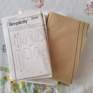 Simplicity 2288 Complete Uncut Factory Folds Sewing Pattern Threads ...