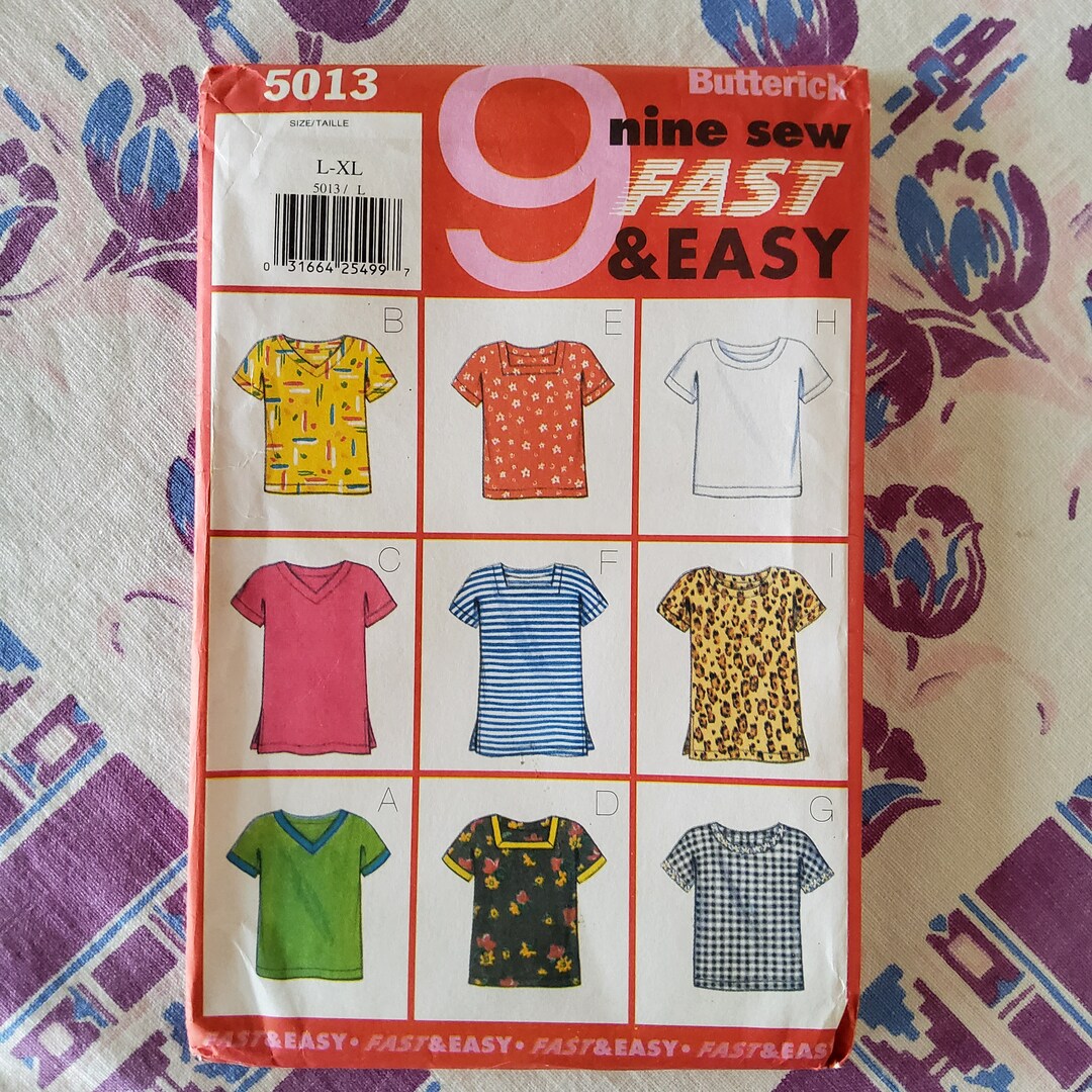 Butterick 5013 Complete Uncut Factory Folds Vintage 90s Sewing - Etsy