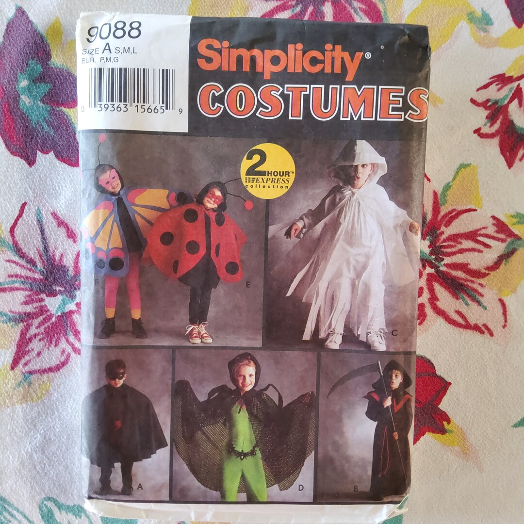 Simplicity Costumes 9088 Complete Uncut Factory Folds Vintage 90s Kids ...