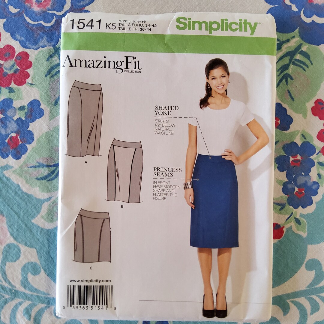 Simplicity 1541 Complete Uncut Factory Folds Sewing Pattern Amazing Fit ...