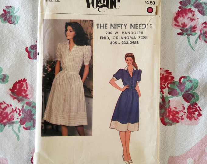 Vogue 7970 Complete Uncut Factory Folds Vintage 80s Sewing Pattern Puff ...