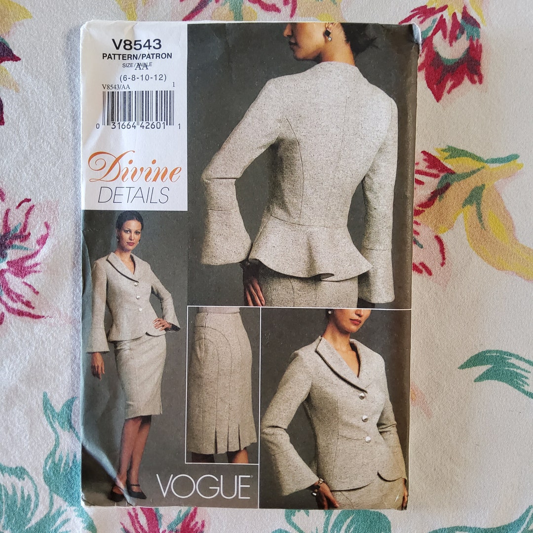 Vogue 8543 Complete Uncut Factory Folds Sewing Pattern Divine - Etsy