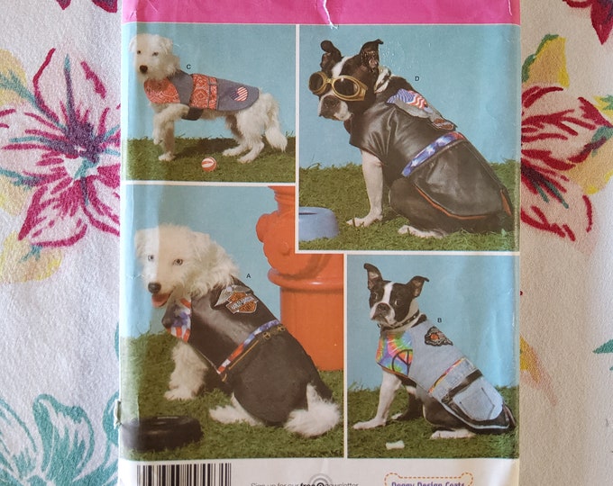 Simplicity 4274 Complete Uncut Factory Folds Sewing Pattern Dog Jackets ...