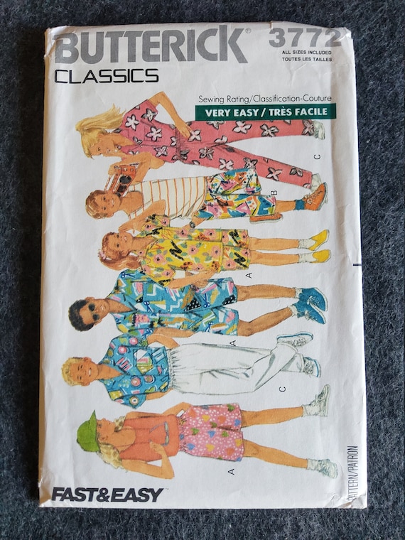 Butterick 3772 Complete Uncut Factory Folds Vintage 80s Loud - Etsy