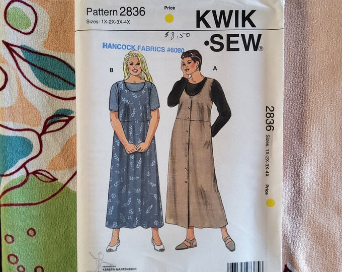 Kwik Sew 2836 Complete Uncut Unopened Vintage 90s Plus Size Sewing ...