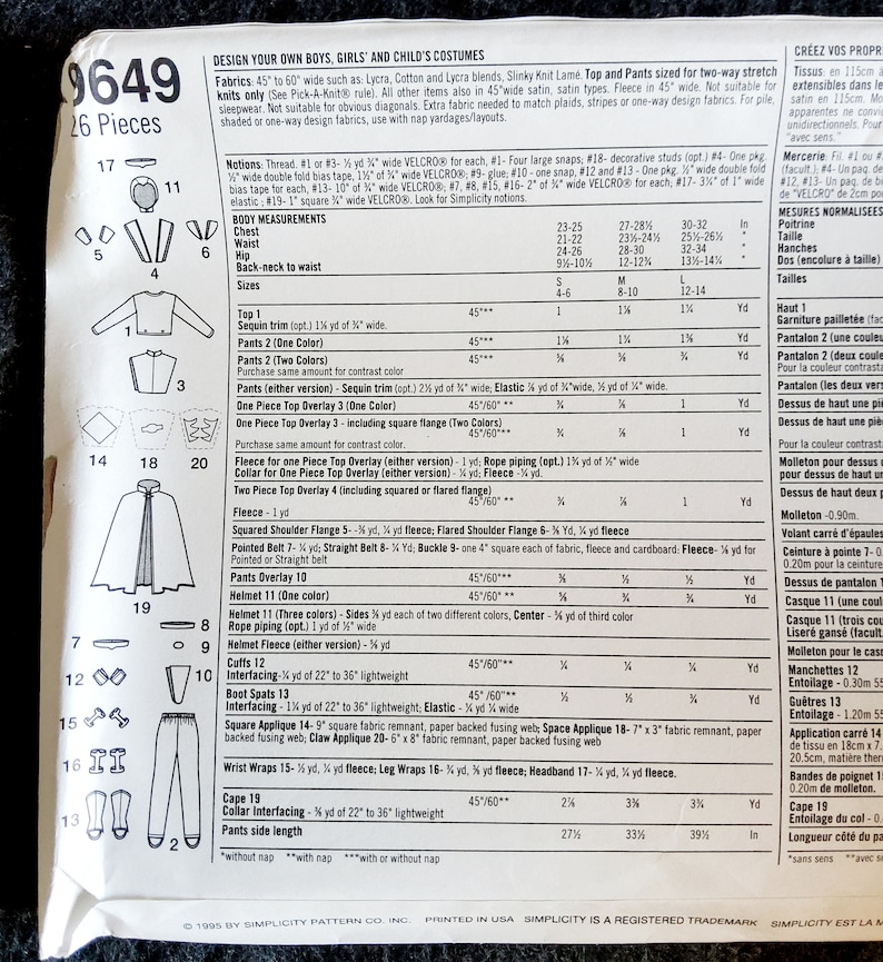 Simplicity 9649 Complete Uncut Factory Folds Vintage 90s - Etsy