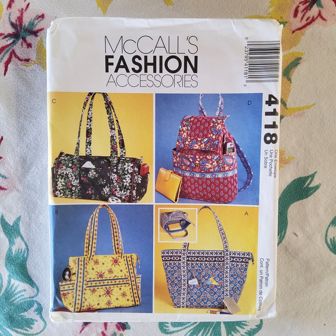 Mccalls P319 4118 Complete Uncut Factory Folds Sewing Pattern Quilted ...