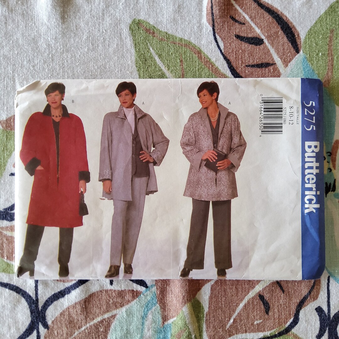 Butterick 5275 Complete Uncut Factory Folds Vintage 90s Sewing Pattern ...