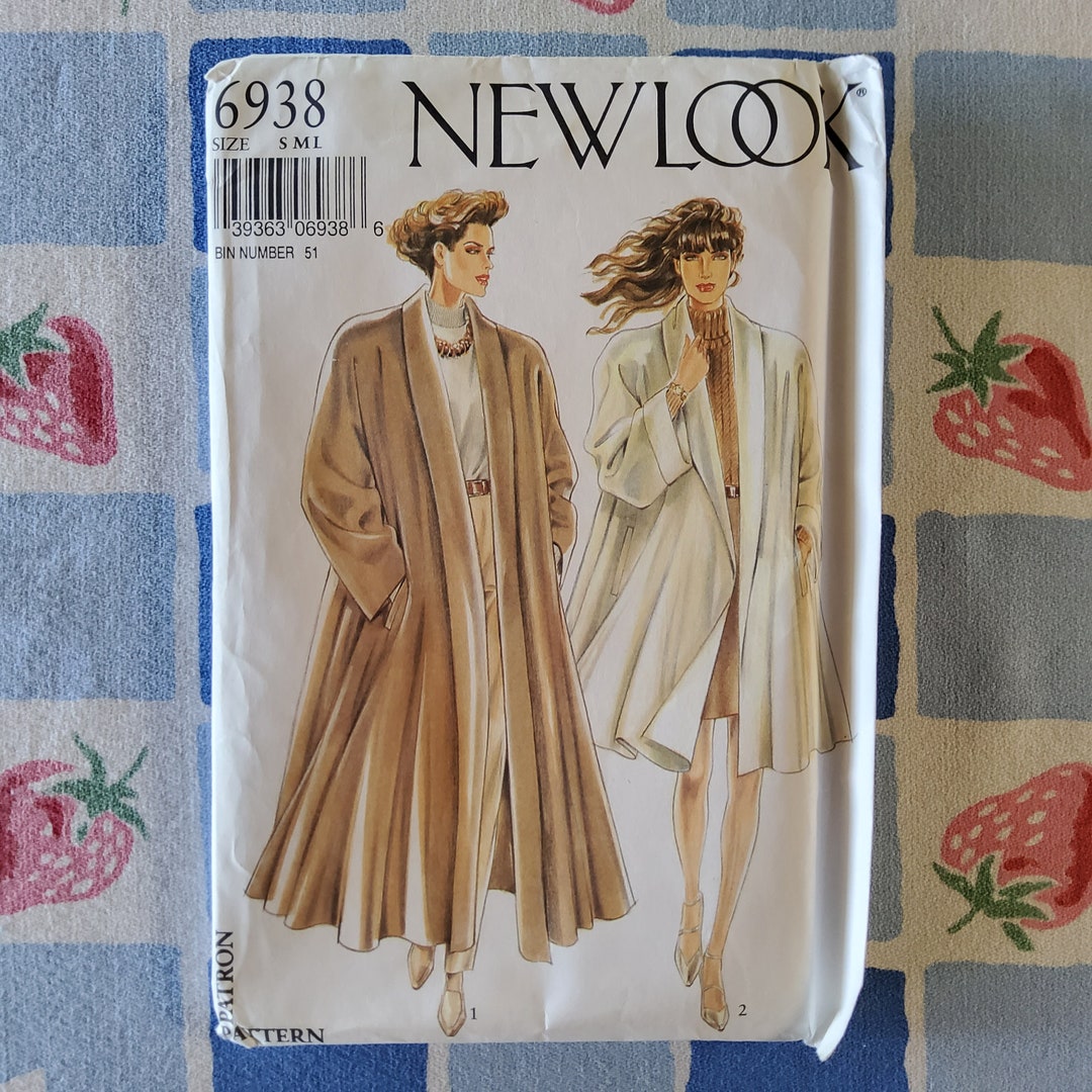 New Look 6938 Complete Uncut Factory Folds Vintage 80s Sewing Pattern ...