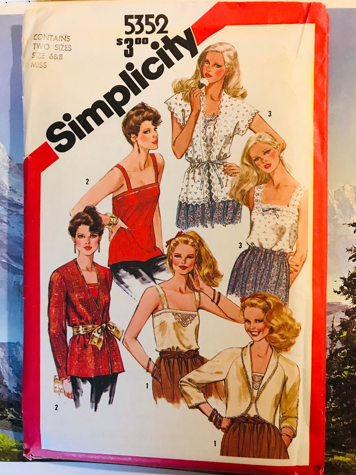 Simplicity 5352 Complete Uncut Factory Folds Early 80s Blouses - Etsy