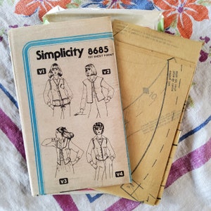 Simplicity 8685 Complete Uncut Factory Folds Vintage 70s Sewing Pattern ...