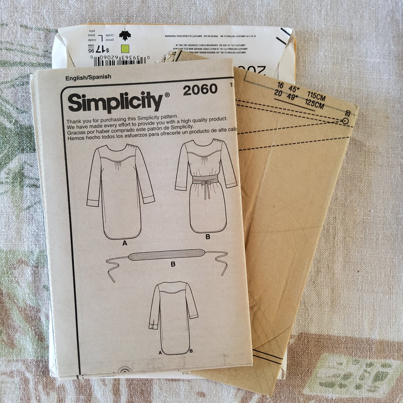 Simplicity 2060 Complete Uncut Factory Folds Lisette Sewing Pattern ...