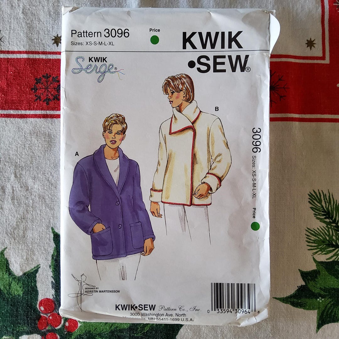 Kwik Sew 3096 Complete Uncut Factory Folds Vintage 2002 Sewing Pattern ...