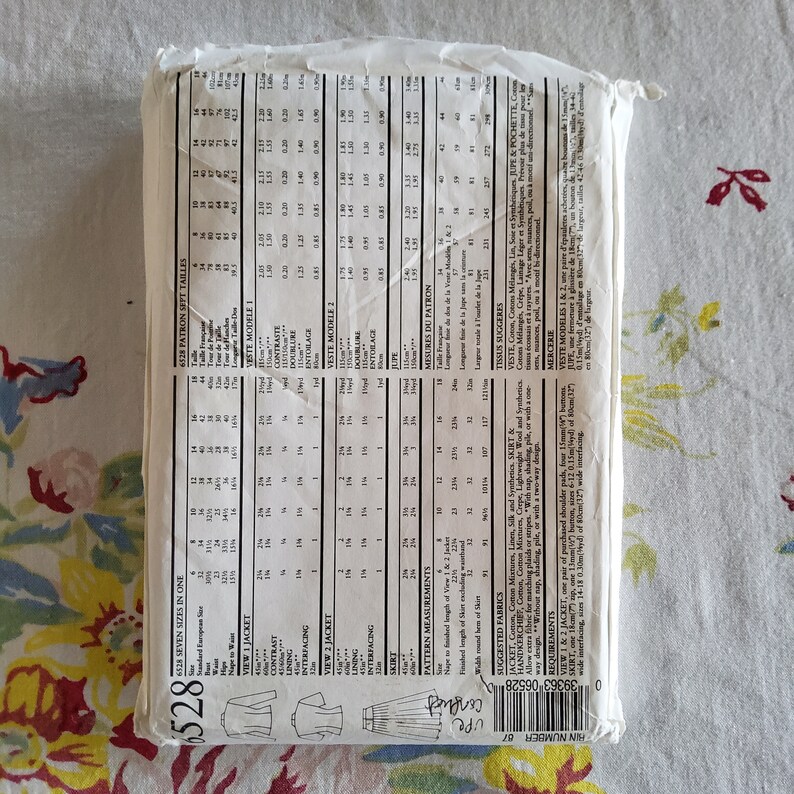 New Look 6528 Complete Uncut Factory Folds Vintage 80s Sewing Pattern ...