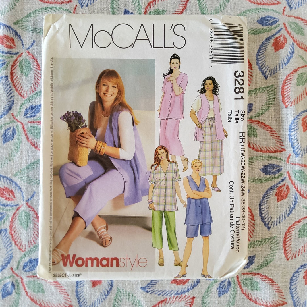 Mccalls 3281 Complete Uncut Factory Folds Vintage Y2K Sewing Pattern ...