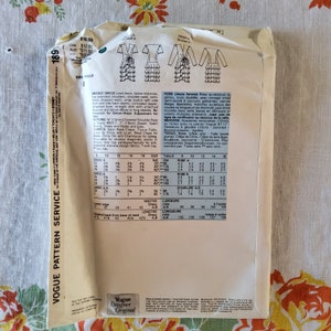 Vogue 1891 Complete Uncut Factory Folds Vintage 80s Sewing Pattern ...