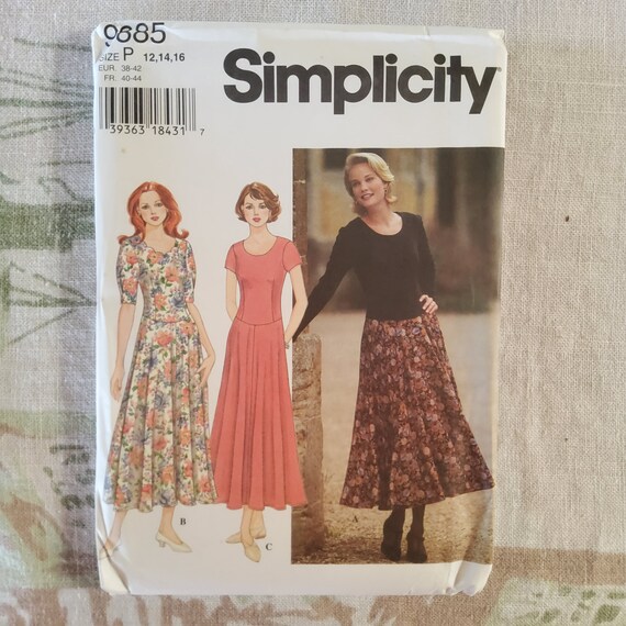 Simplicity 9885 Complete Uncut Factory Folds Vintage 90s - Etsy