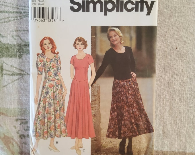 Simplicity 9885 Complete Uncut Factory Folds Vintage 90s Sewing Pattern ...