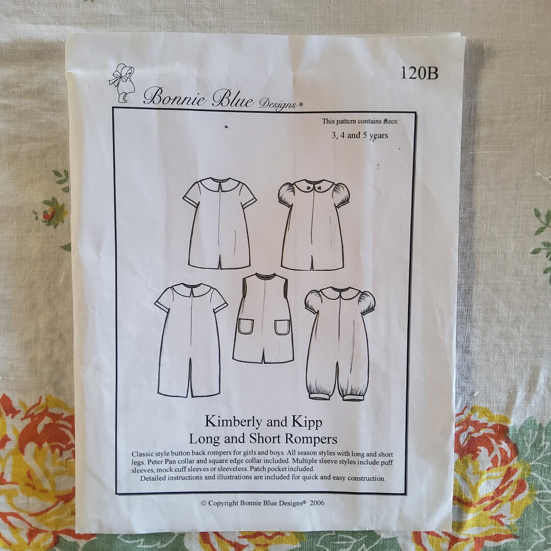 Bonnie Blue Designs 120B Kimberly and Kipp Long and Short Rompers Kids ...