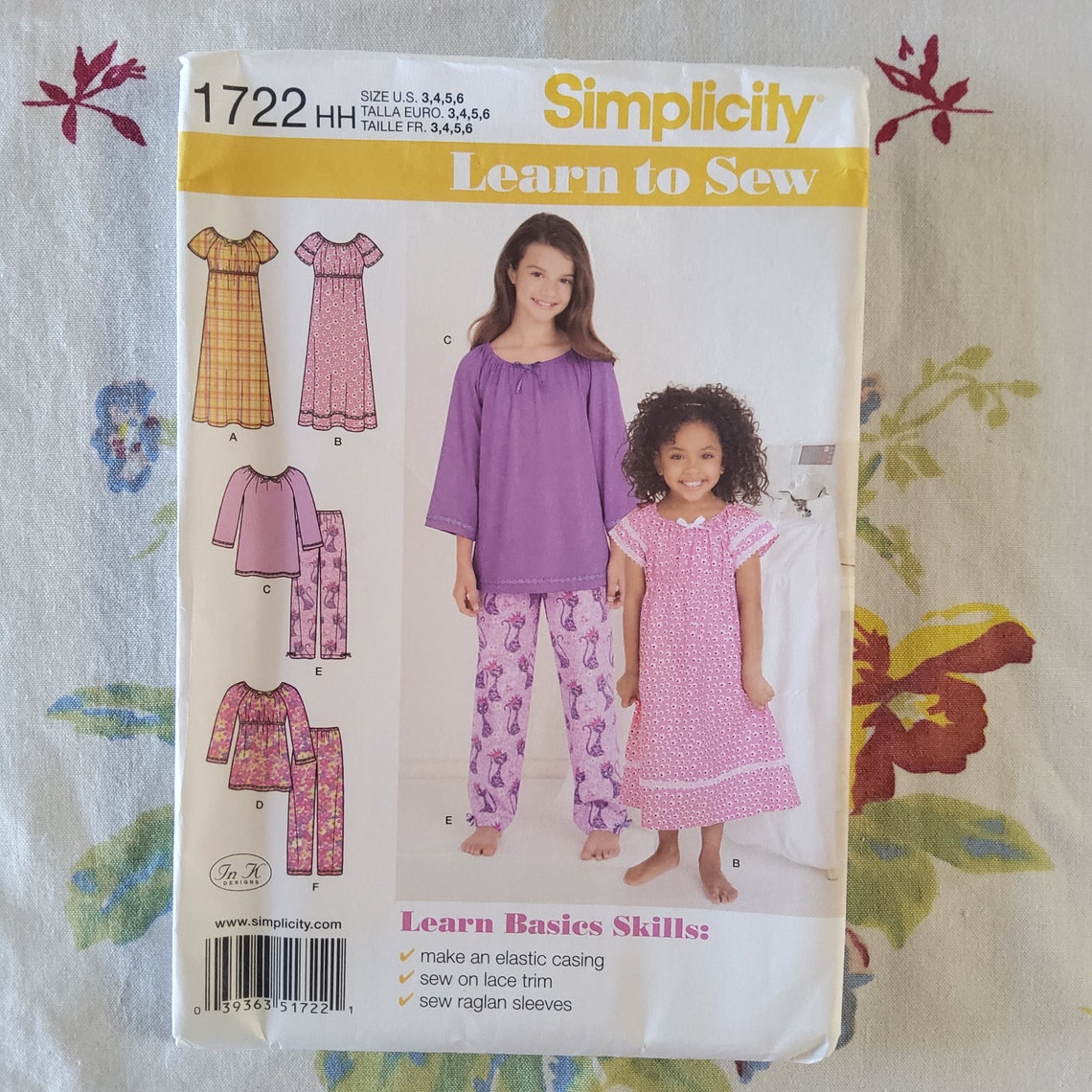 Simplicity 1722 Complete Uncut Factory Folds Sewing Pattern - Etsy