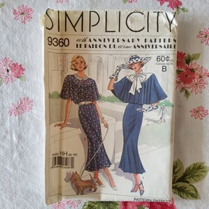 Simplicity 9360 Complete Uncut Factory Folds Vintage 80s 60 Year ...