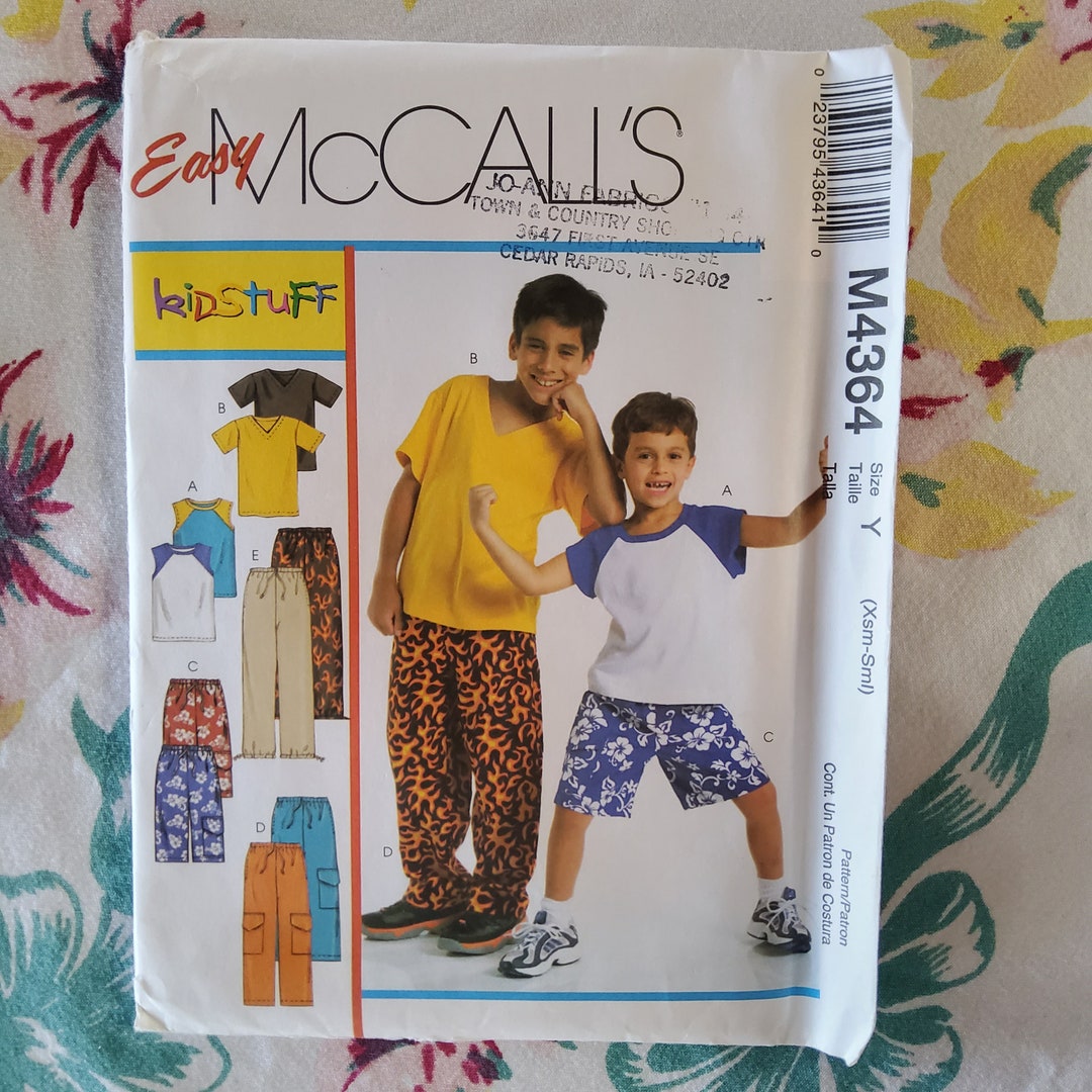 Mccalls 4364 Complete Uncut Factory Folds Sewing Pattern Kids Play ...